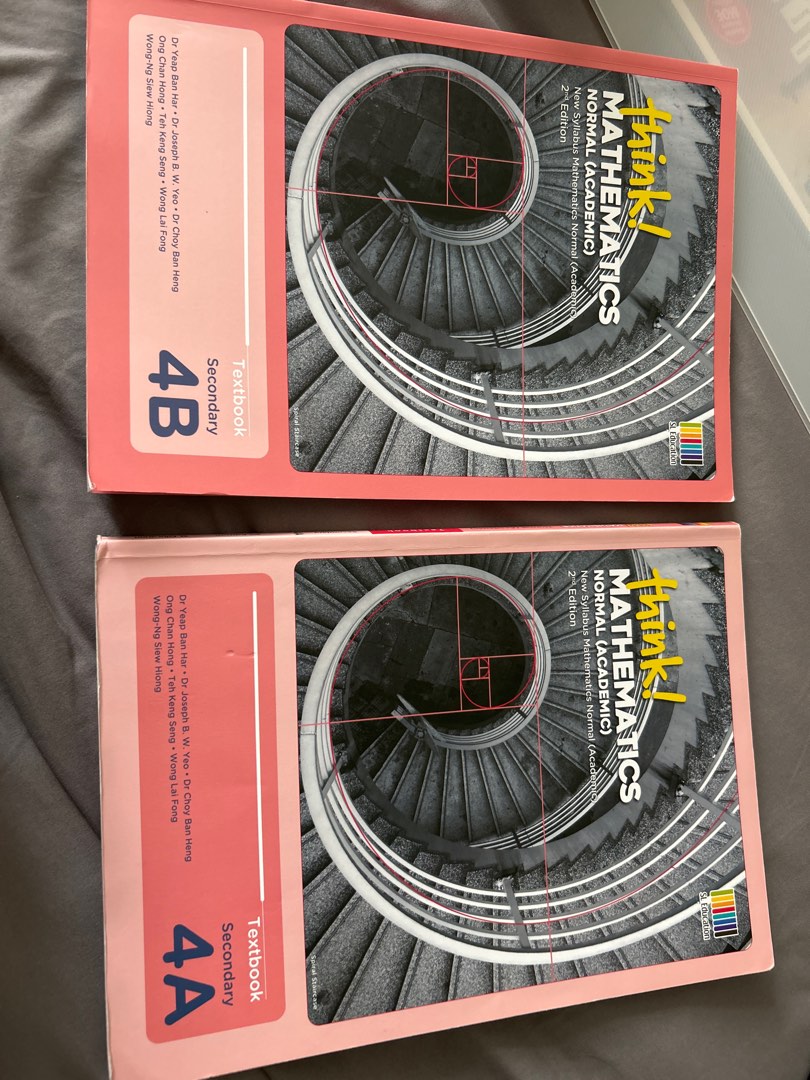 Sec 4 NA Math textbook A & B, Hobbies & Toys, Books & Magazines ...