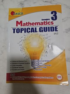 Mathematics Topical Tests Secondary 1 (G3), Hobbies & Toys, Books ...