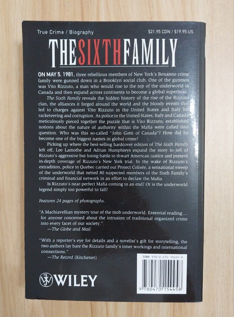 (SL) The Sixth Family: The Collapse of the New York Mafia by Adrian ...