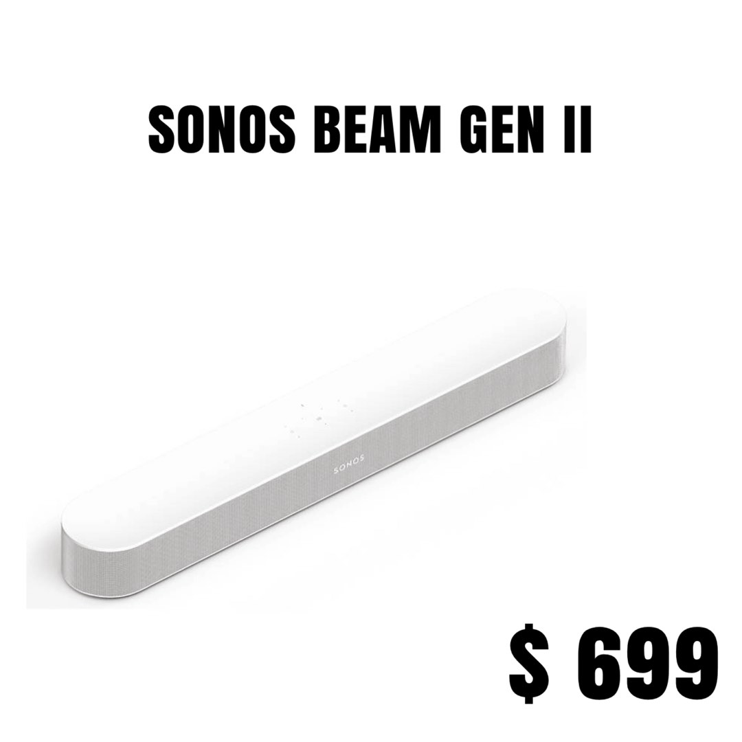 Sonos Beam (Gen 2) Smart Soundbar - White, Audio, Soundbars, Speakers ...