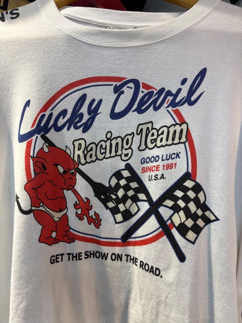 Ted Company Lucky Devil Racing Team Long Sleeve, Men's Fashion, Tops ...
