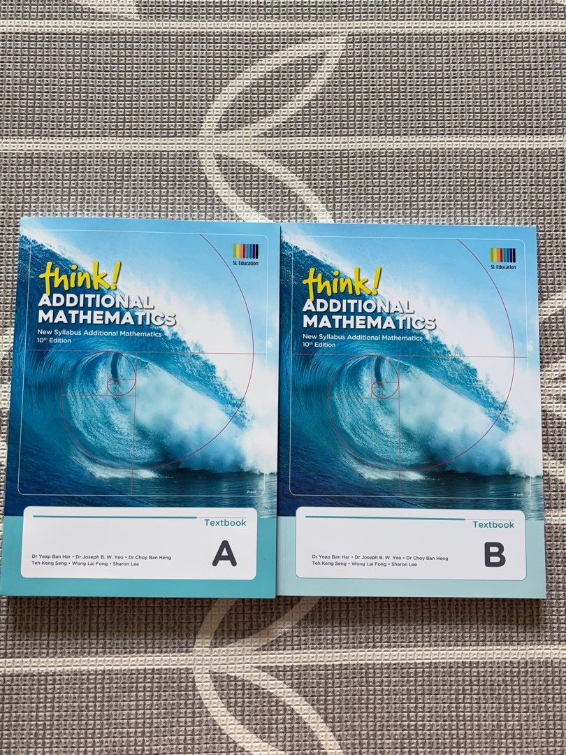 Think! Additional Mathematics Textbook A & B, Hobbies & Toys, Books ...