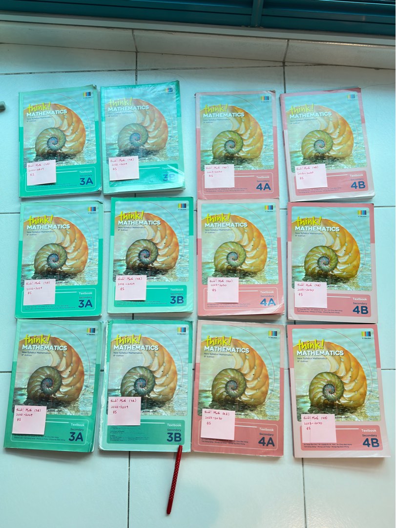 think! Mathematics Secondary Sec 3 Sec 4 textbook, Hobbies & Toys ...