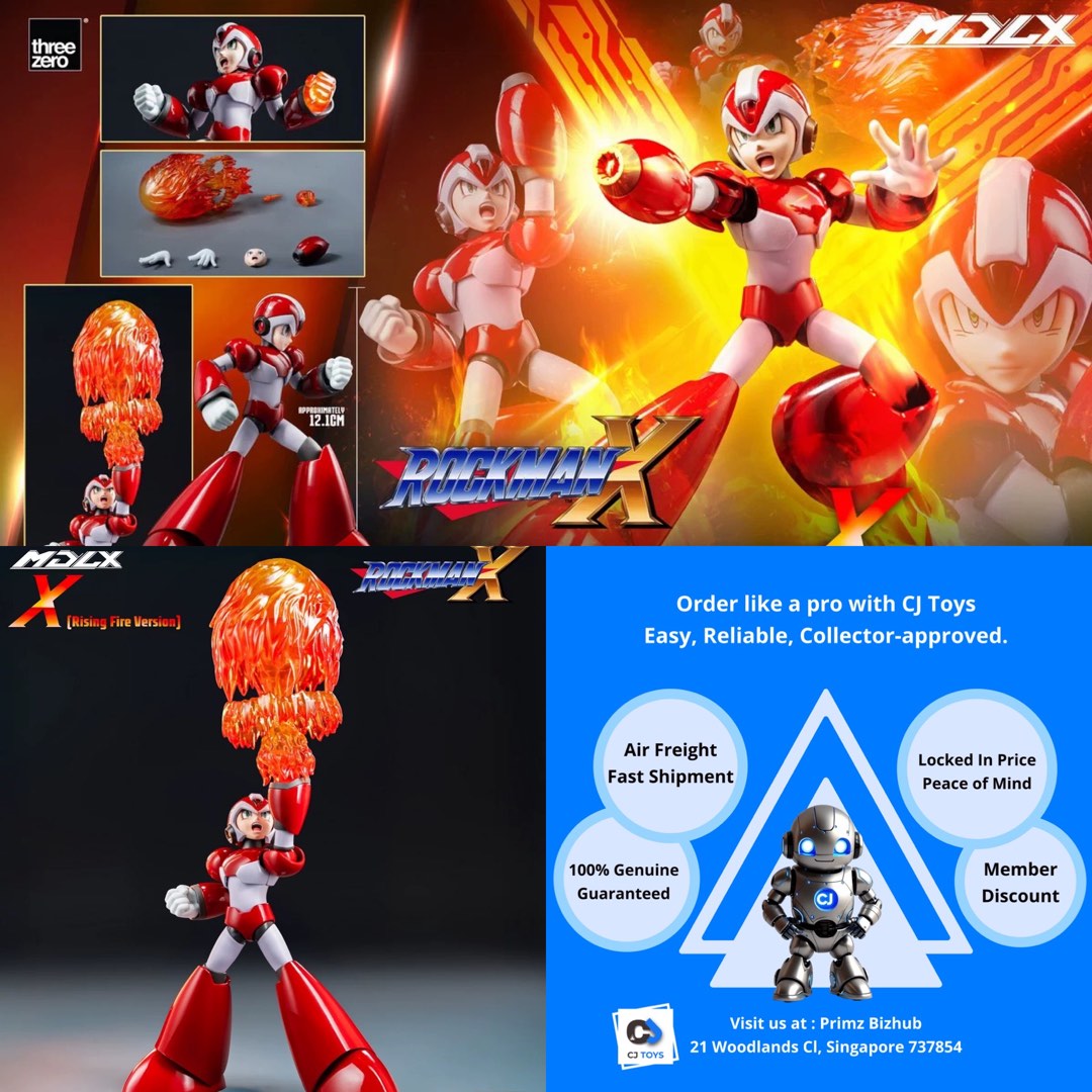 THREEZERO MDLX ROCKMAN X MEGA MAN X MDLX X (RISING FIRE VERSION ...