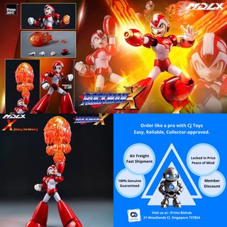 Threezero Rockman X / Mega Man X MDLX X (Rising Fire Version), Hobbies ...