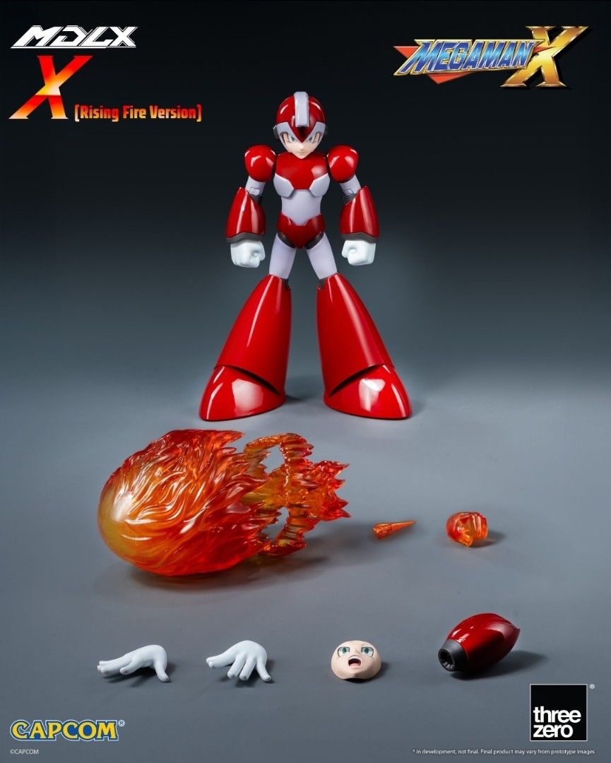 Threezero Rockman X / Mega Man X MDLX X (Rising Fire Version), Hobbies ...