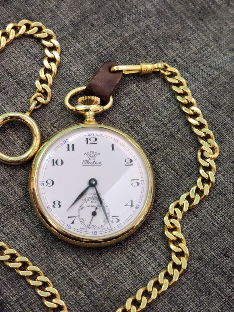Vintage watex Pocket Watch swiss made, Men's Fashion, Watches ...