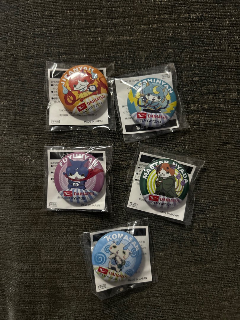 Yo-kai Watch Daihatsu Pins, Hobbies & Toys, Collectibles & Memorabilia ...