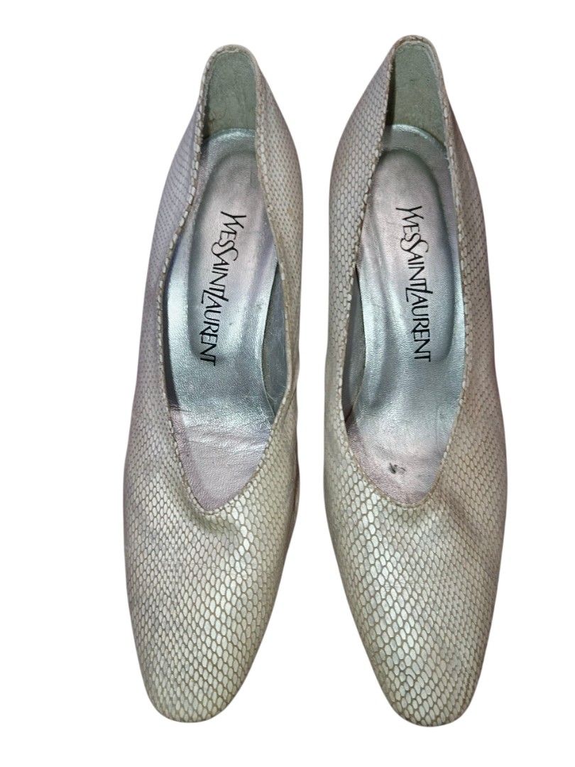 Yves Saint Laurent Snake Skin Heels YVES SAINT LAURENT high-heel pumps ...