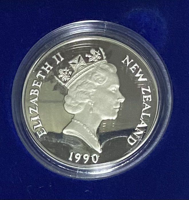 1990 New Zealand Silver Proof Dollar Coin, Hobbies & Toys, Memorabilia ...