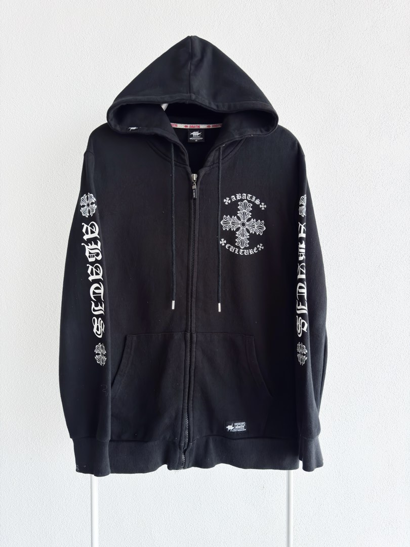 Abatis Culture Zip-Up Hoodie Chrome Hearts Style, Men's Fashion, Tops ...