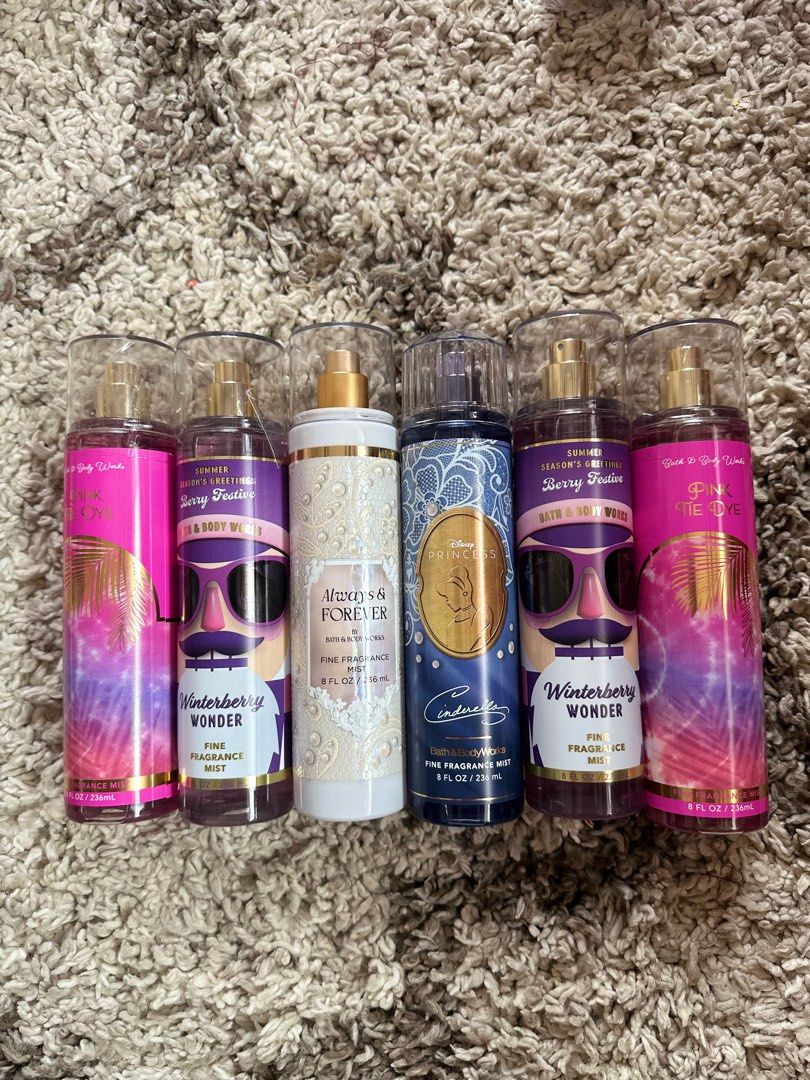 Bath & Body Works Fine Fragrance Mist Set, Beauty & Personal Care ...