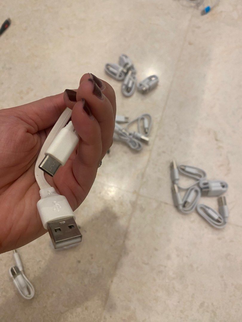 Bundles of 15 USB TYPE CA White Charging Cables - FULL SET, Mobile ...