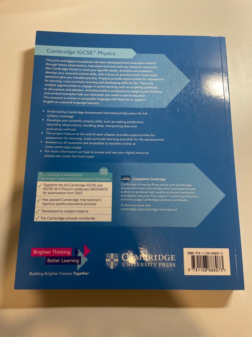 Cambridge IGCSE Physics Coursebook, Hobbies & Toys, Books & Magazines ...
