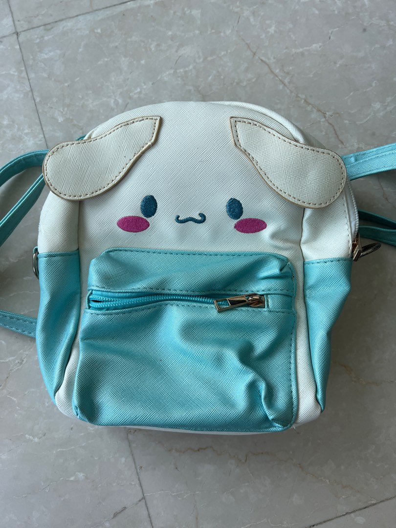 Cinnamoroll Mini Backpack - Pastel Blue & White, Women's Fashion, Bags ...