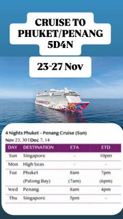 Genting dream cruise 26 aug 2025, Tickets & Vouchers, Flights ...