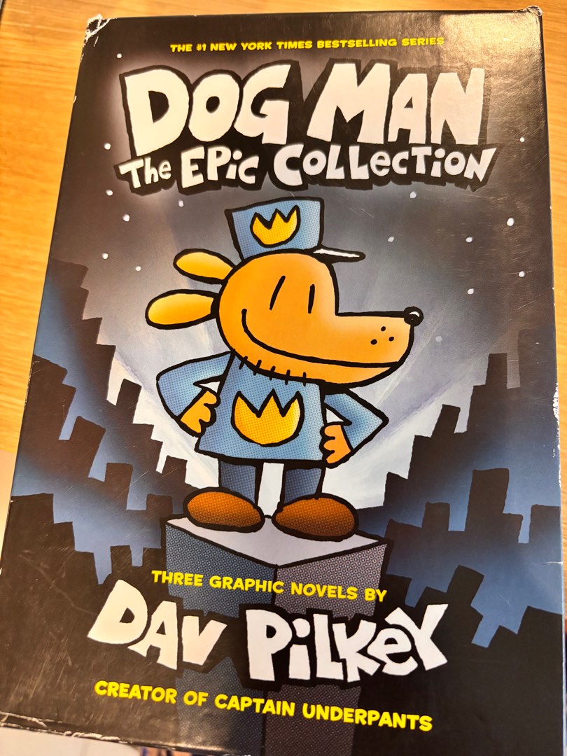 Dog Man: The Epic Collection - 3 Books Dav Pilkey, Hobbies & Toys ...