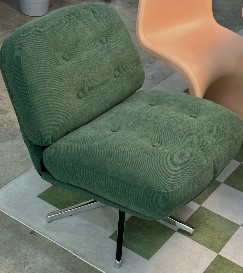 DYVLINGE swivel easy chair design with leg rest, Furniture & Home ...