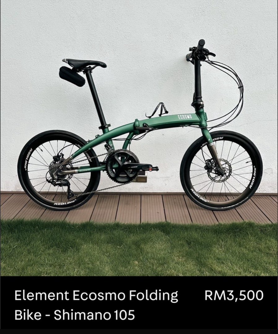 Element Ecosmo Folding Bike with Shimano 105, Sports Equipment ...