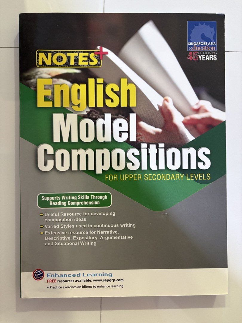 English Model Compositions Textbook for Upper Secondary, Hobbies & Toys ...
