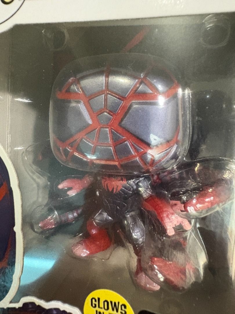 Funko Pop Marvel Spider-Man GITD Miles Morales Programmable Matter Suit ...