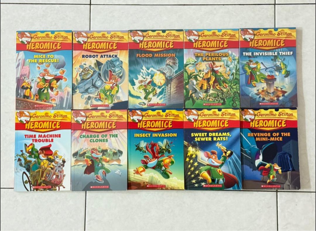 Geromino Stilton Heromice 10-books Series Set, Hobbies & Toys, Books ...