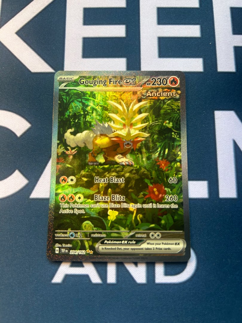 Gouging Fire ex 204/162 - Ancient Pokémon Card, Hobbies & Toys, Toys ...