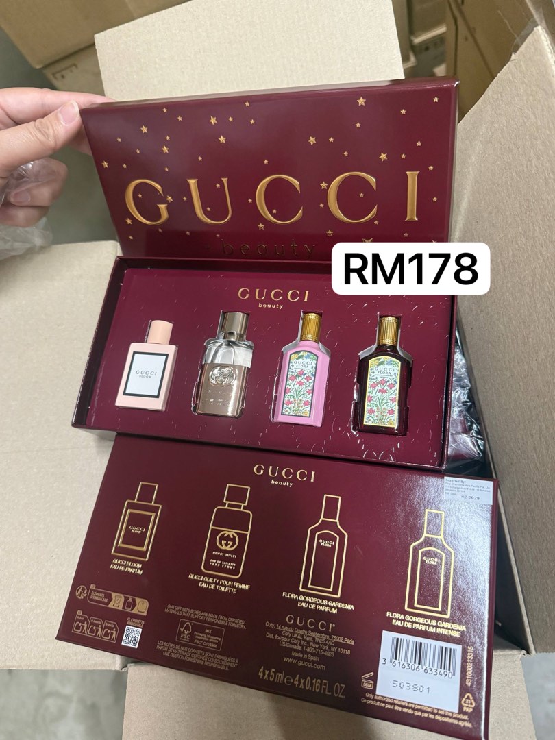 Gucci Beauty Miniature Perfume Set, Beauty & Personal Care, Fragrance ...