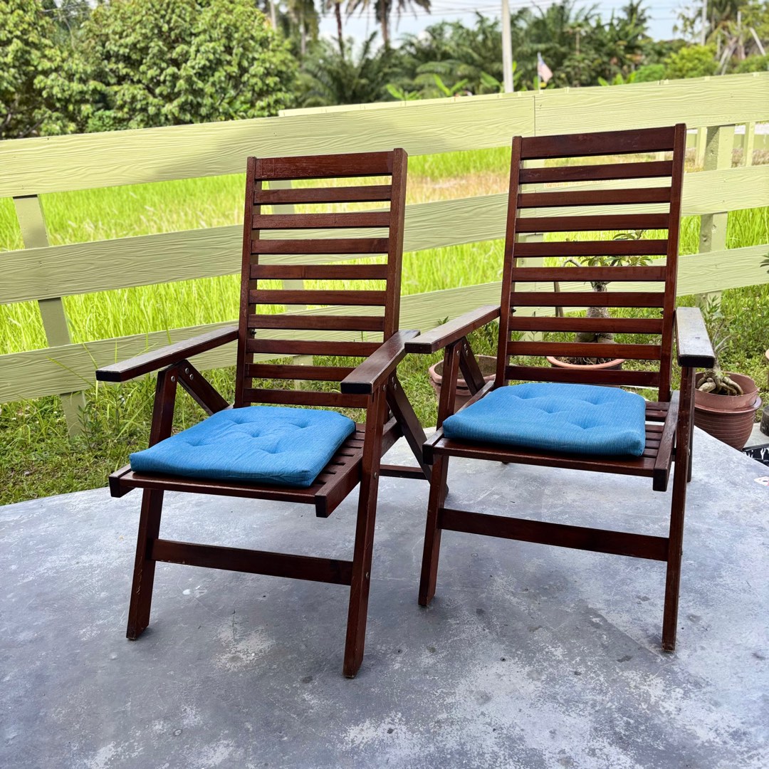 IKEA APPLARO recliner chairs, Furniture & Home Living, Outdoor ...