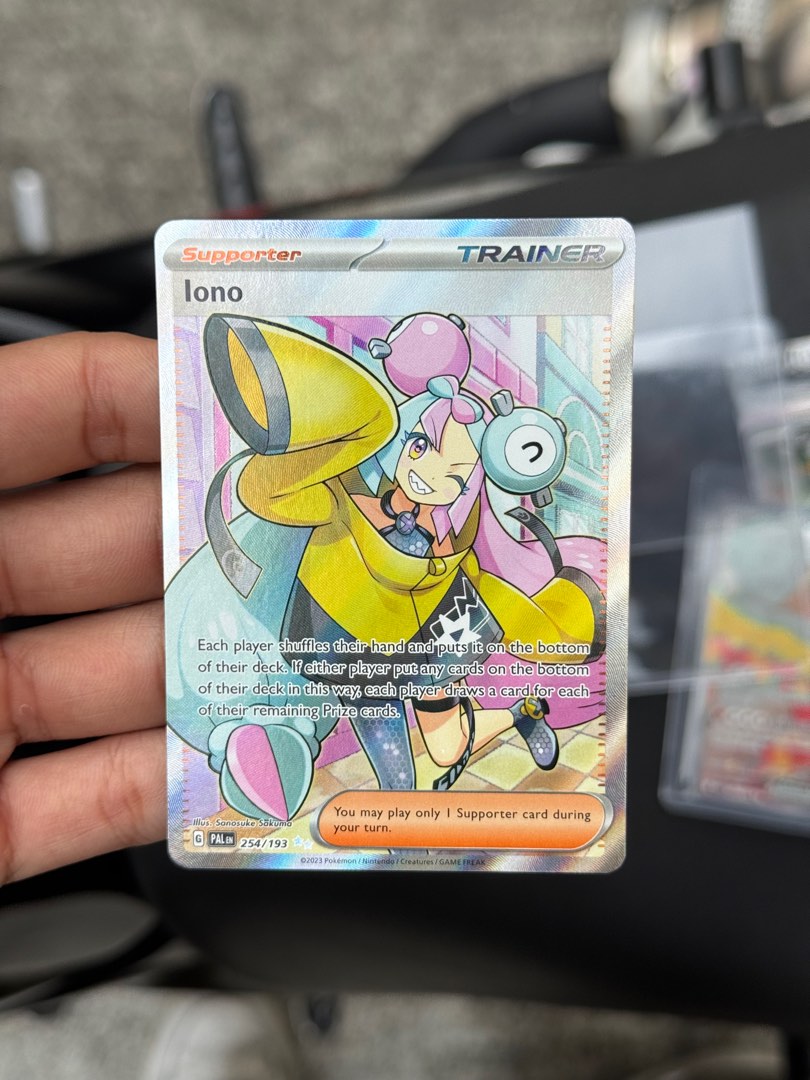 Iono Full Art Trainer - Pokemon Paldea Evolved, Hobbies & Toys, Toys ...