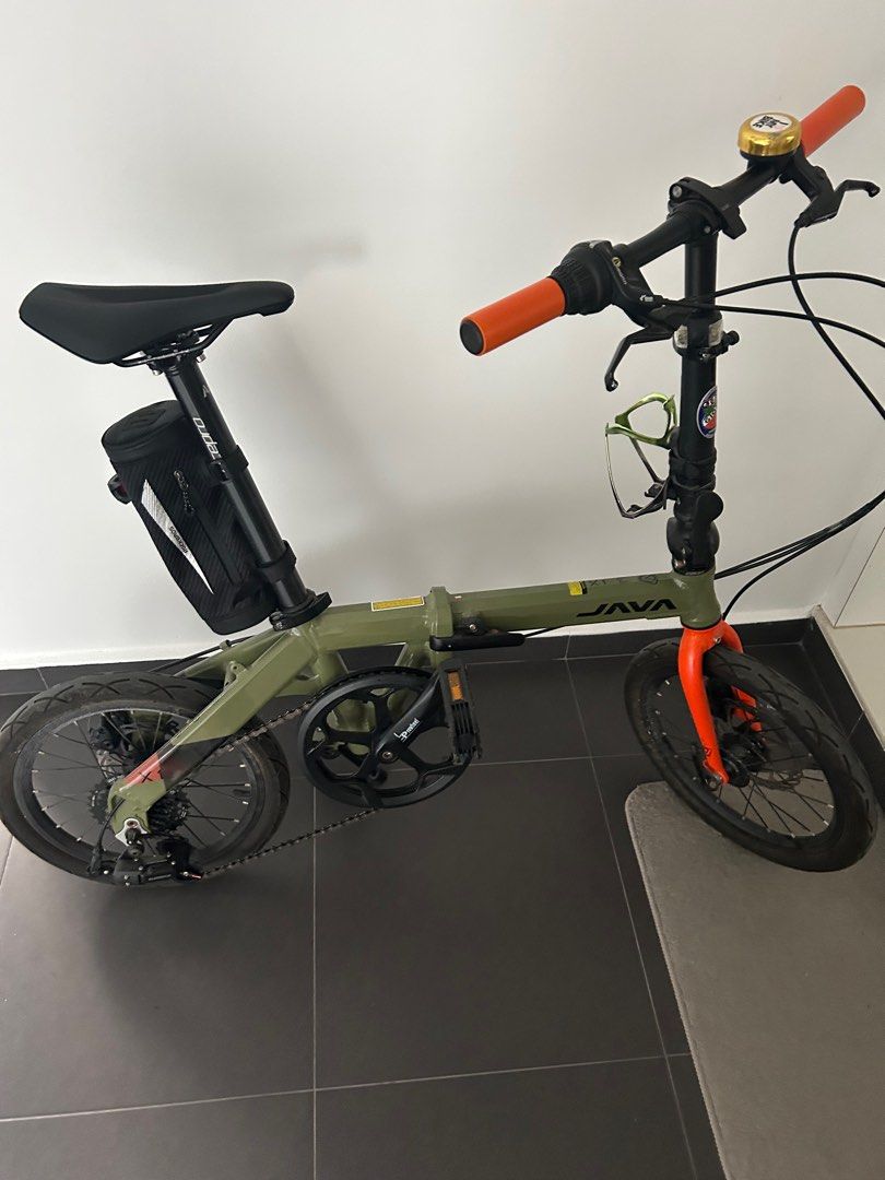 Java Folding Bike - Olive Green, Sports Equipment, Bicycles & Parts ...