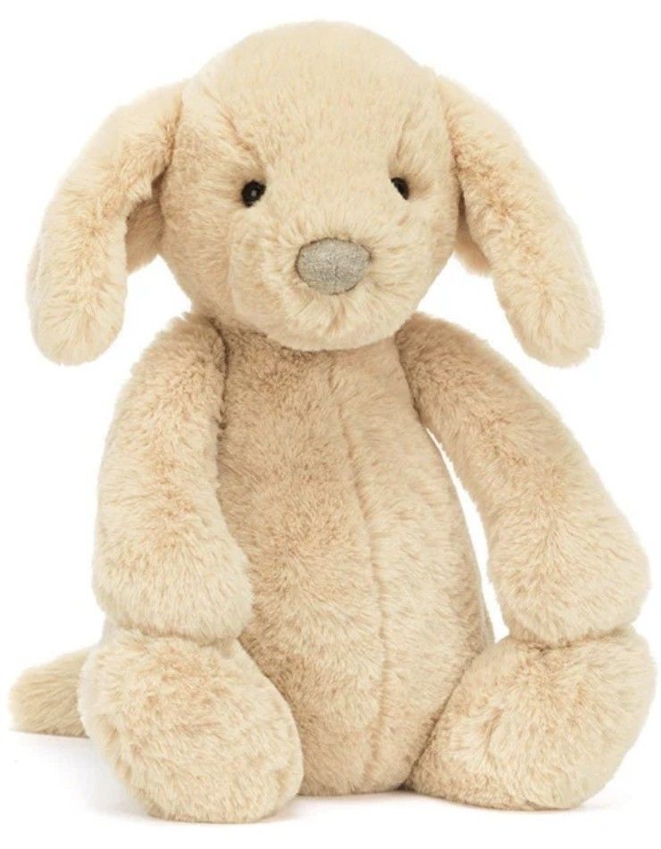 Jellycat Original Bashful Luxe Puppy Orlando, Hobbies & Toys, Toys & Games on Carousell
