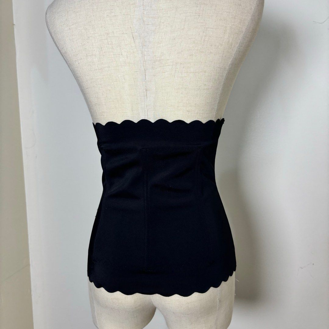 JUICY COUTURE Girdle Corset Flat Tummy Waist Trainer Black Waist Belt ...