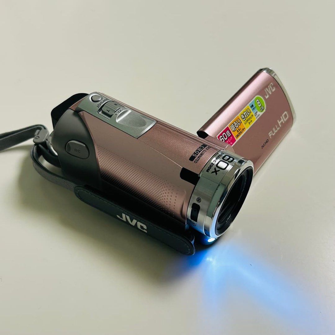 JVC Everio GZ-E325-P Full HD Pink Handycam Camcorder, Photography ...