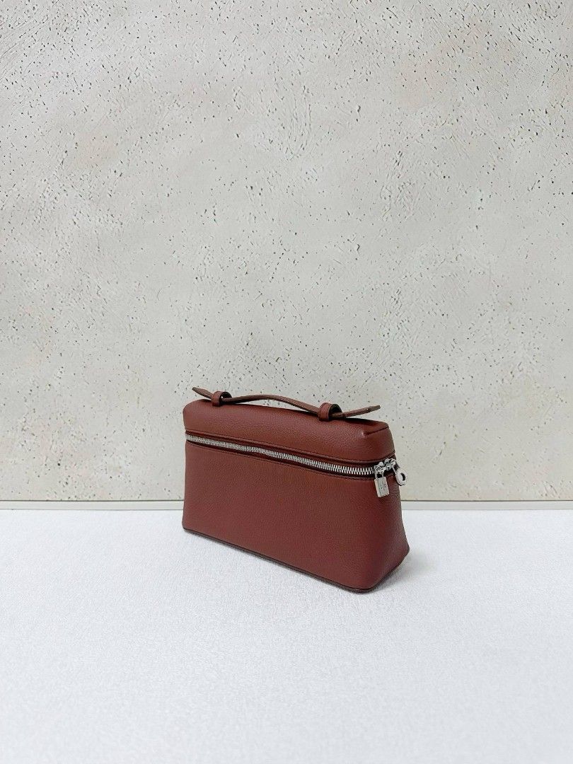 Loro Piana L19 Extra Pocket Bag in Kummel Grained Calfskin, Luxury ...