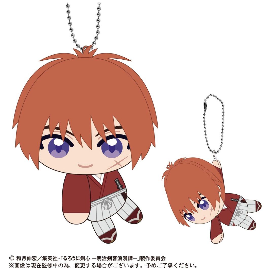 MAX Limited Rurouni Kenshin Tete Kore Tete Colle Plush Keychain Kenshin ...
