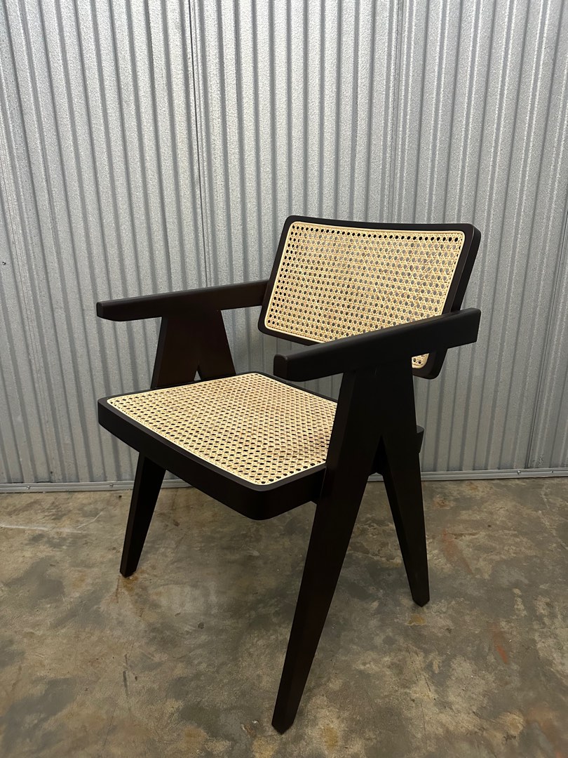 Mid-Century Modern Cane Chair, Furniture & Home Living, Furniture ...