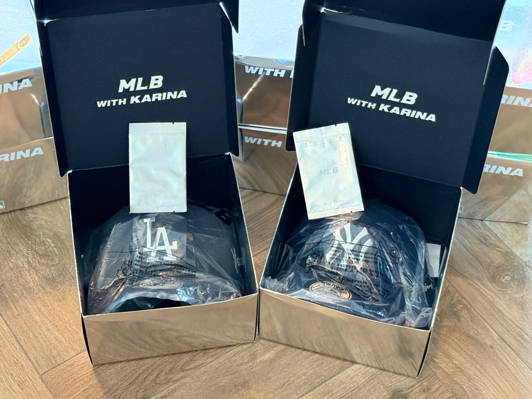 MLB x Karina Edition Ball Cap Yankees & Dodgers, Men's Fashion, Watches ...