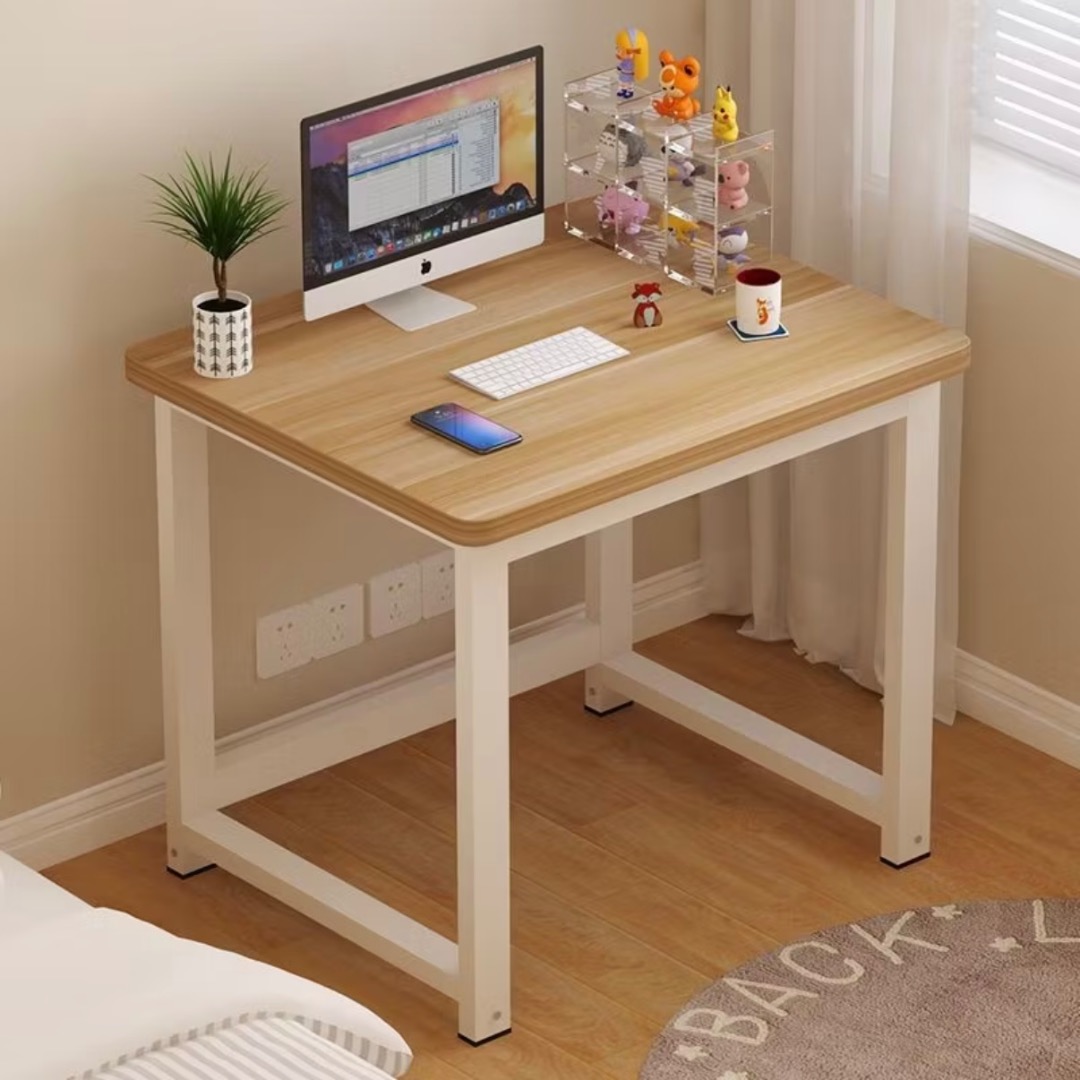 Modern Square Desk Table |Wood Top Study Desk | Home Office Computer ...