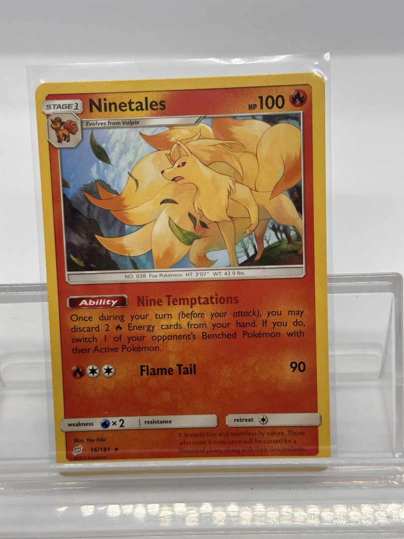 Ninetales #16 Pokemon Team Up, Hobbies & Toys, Toys & Games on Carousell