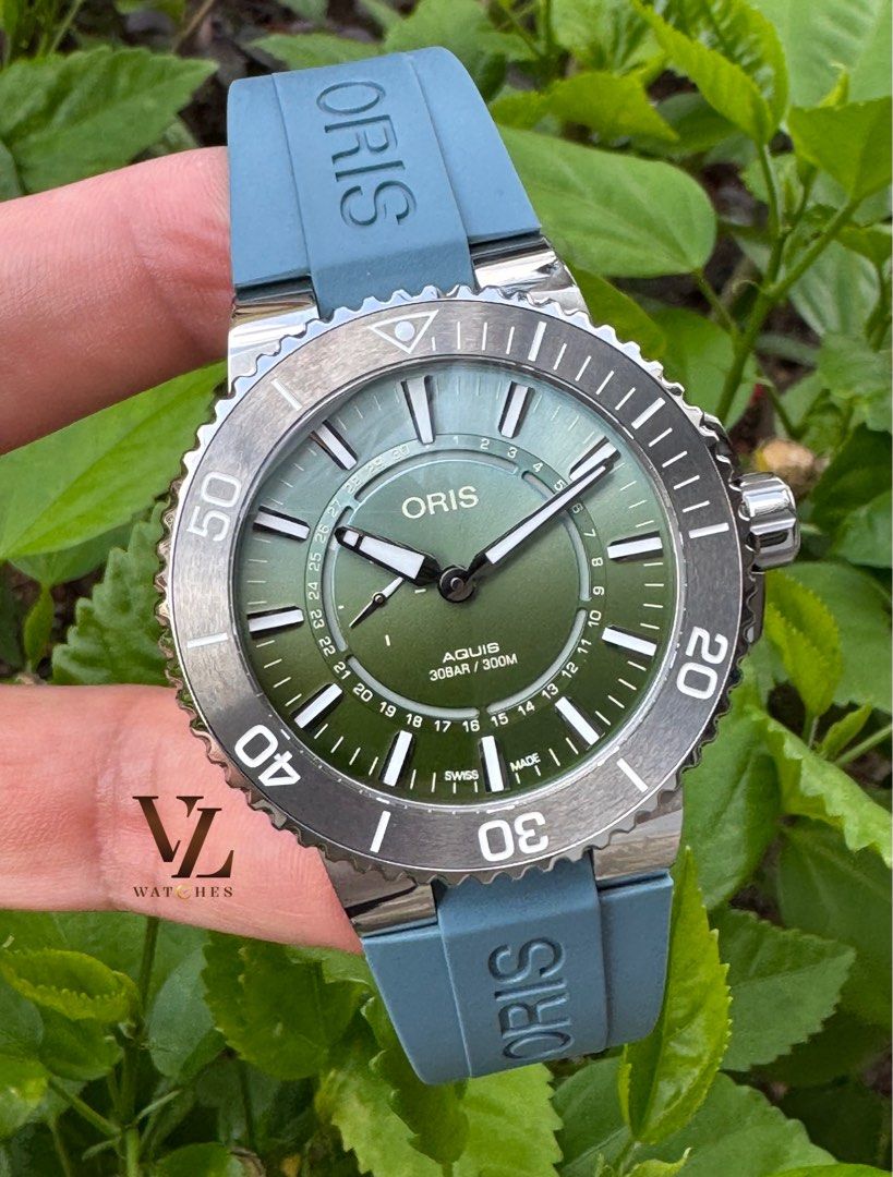 Oris Aquis Dat Watt II Limited Edition 43.5mm Shimmering Green Dial (Preowned 2022 FullSet)🤿🌊 ...