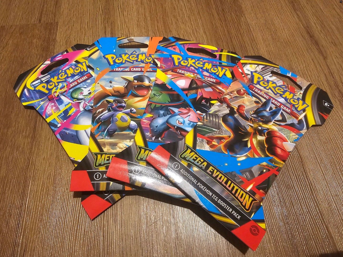 Pokemon TCG Mega Evolution Booster Packs Sleeves, Hobbies & Toys, Toys & Games on Carousell