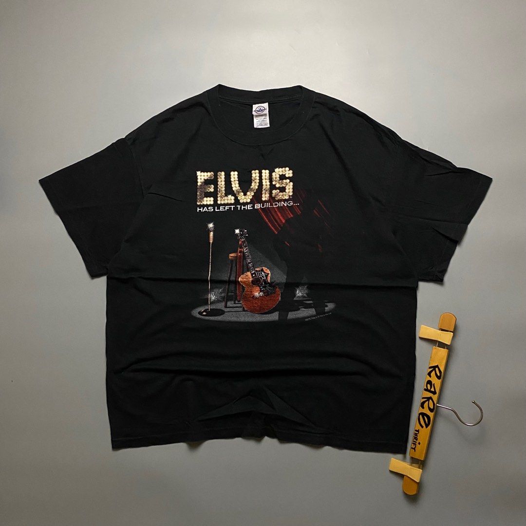 🔥RARE VINTAGE ELVIS PRESLEY ELVIS HAS LEFT THE BUILDING BAND TEES Size ...