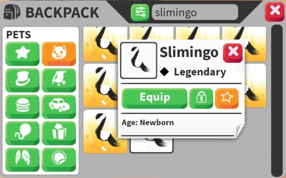 [RM1.20/e, buy 20pcs for RM20.00 :0] Roblox Adopt Me No Potion Slimingo ...