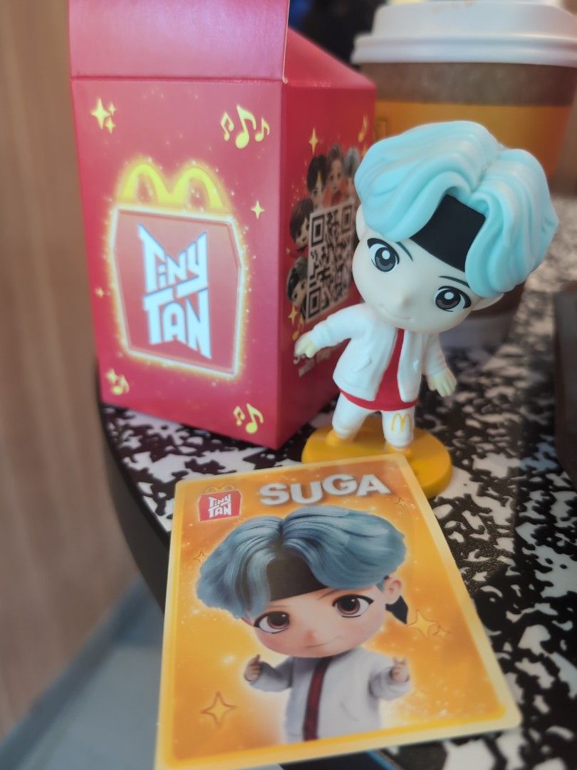 TinyTAN Suga McDonald's Collectible Figure, Hobbies & Toys, Toys & Games on Carousell