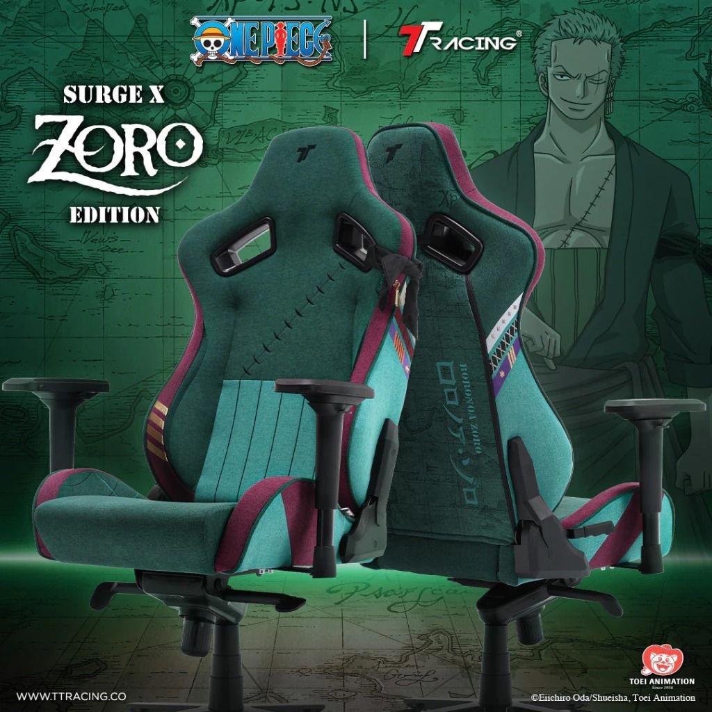 TTRacing Surge X Zoro Edition Air Threads Fabric Gaming Chair | One ...