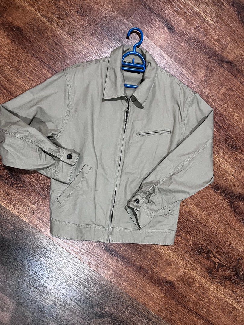 UNIQLO Zip Up Blouson, Men's Fashion, Coats, Jackets and Outerwear on ...