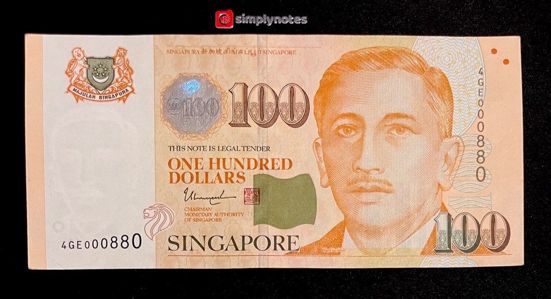 000880 $100 Fancy Serial Number, Hobbies & Toys, Memorabilia ...