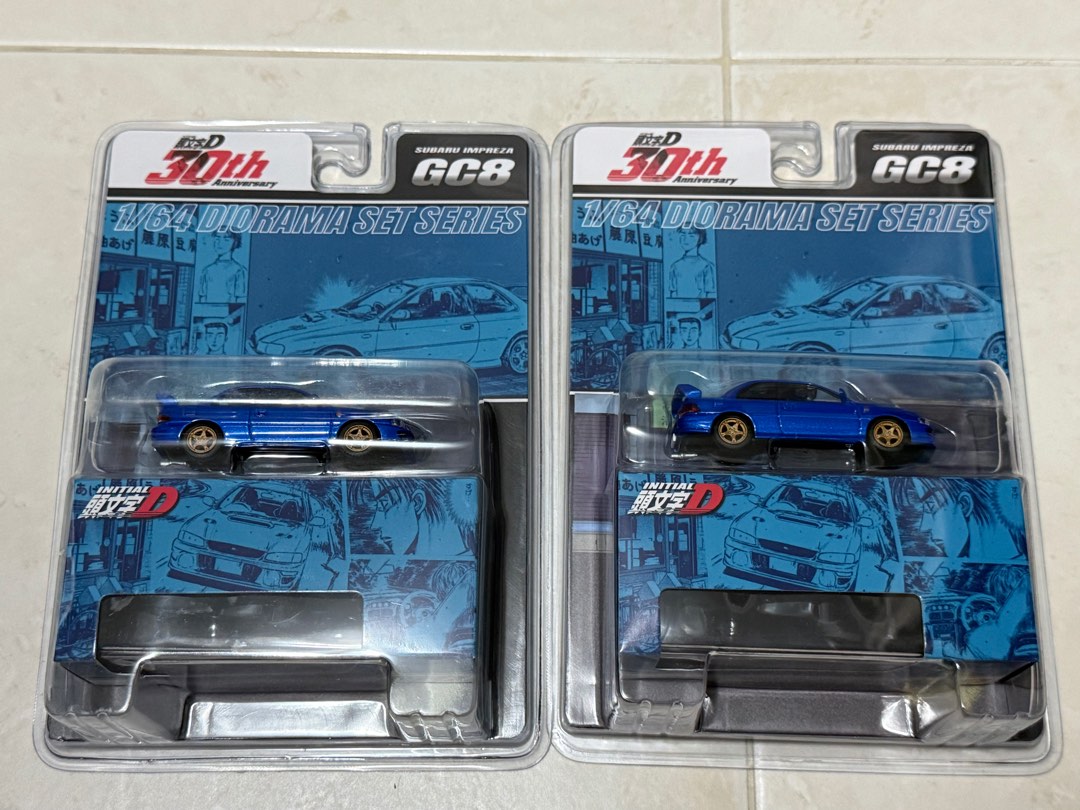 [全新剩1 ]Hobby Japan 1/64 Subaru Impreza WRX STI GC8 initial D 藤原文太、藤原拓海 ...