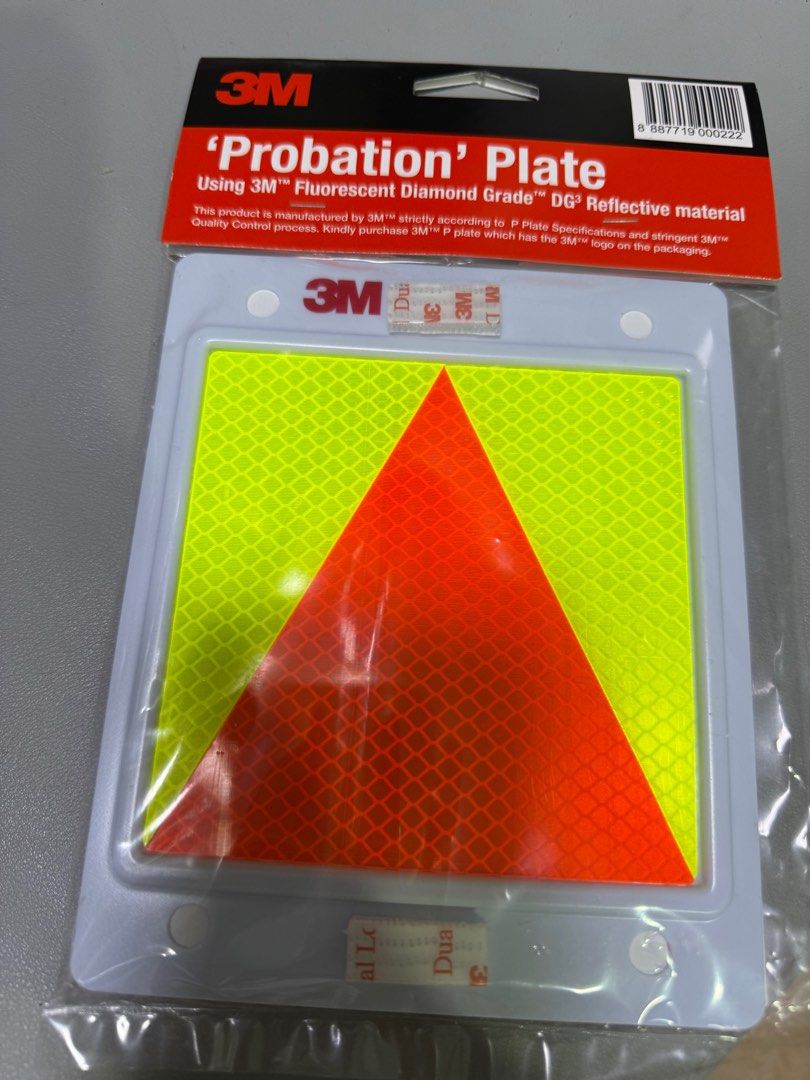 3M Probation Plate, Car Accessories, Accessories on Carousell